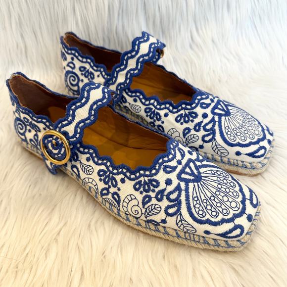 FARM Rio | Shoes | Farm Rio Richelieu Ballerina Flat Embroidered Floral ...